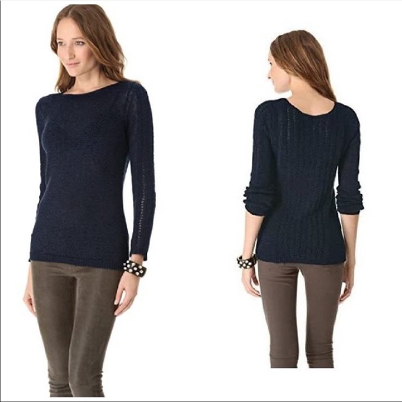 Rachel Zoe | Sweaters | Rachel Zoe Blue Karla Knit Sweater L | Poshmark